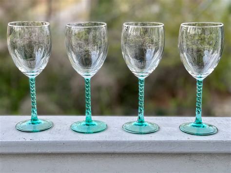Cristal Darques Durand Angelique Aqua Wine Glassesaqua Stem Wine Glass