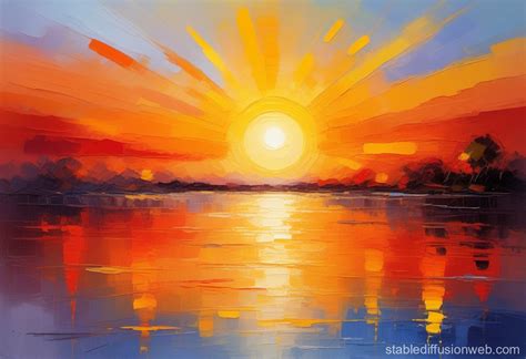 Sunset Gradient Background Prompts Stable Diffusion Online