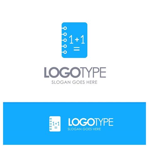 Education Notebook Notepad 11 Blue Solid Logo With Place For Tagline 19120451 Vector Art At Vecteezy