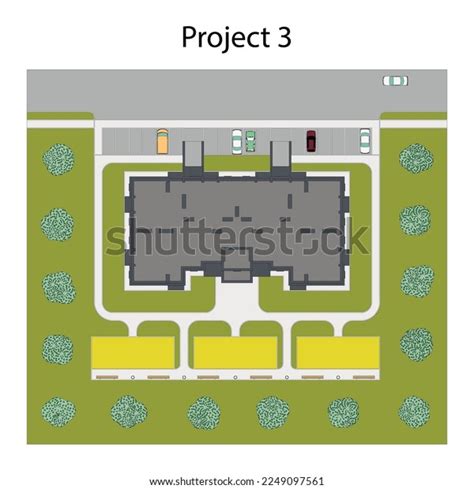Vector Architectural Project Multistory Building Parking Stock Vector Royalty Free 2249097561