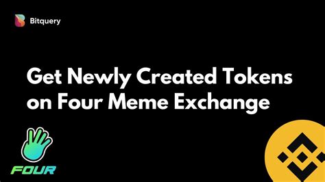 Get Four Meme Token Creation Data Using Bitquery Api Youtube