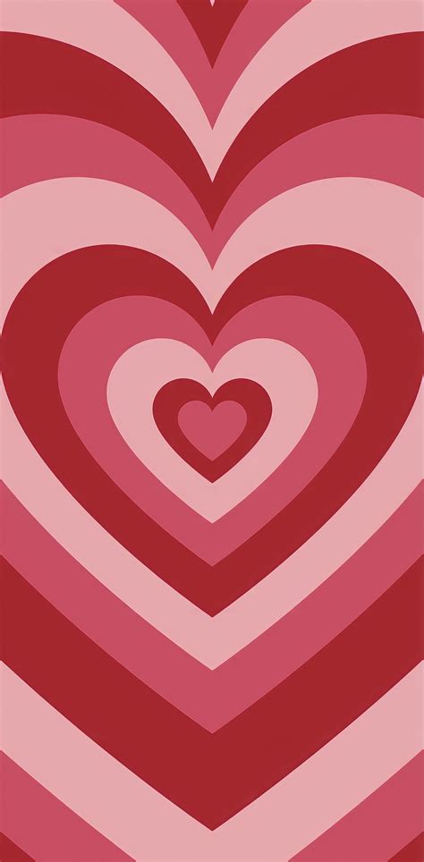 Pink Red Heart Aesthetic Wallpaper High Quality Wildflower Latte Love