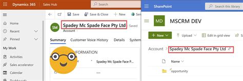 update sharepoint folder name integrated with dynamics 365 or dataverse