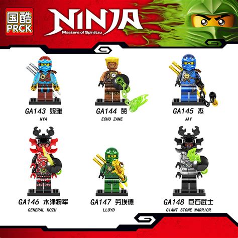 Lego Ninja Series Phantom Ninjago MinifigureMIni DIY Lloyd Jay Zane Kai Cole Nya Harumi Building