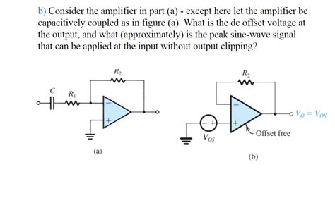Solved B Consider The Amplifier In Part A Except Here Chegg