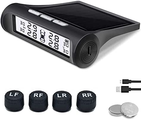 B Qtech B Qtech Solar Power Tire Pressure Monitoring System TPMS Tire Monitor With 4 External