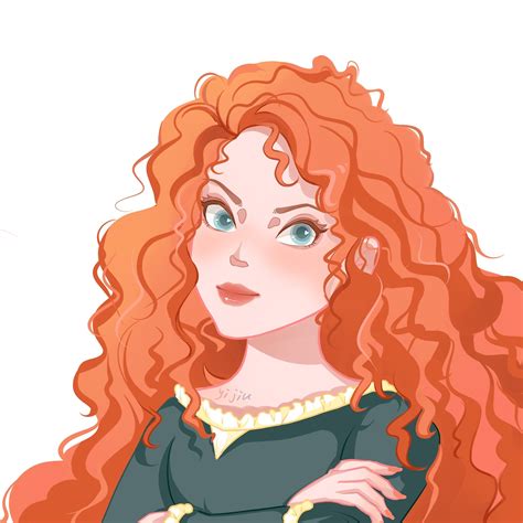 迪士尼公主系列812——梅莉达公主一玖画里 站酷zcool