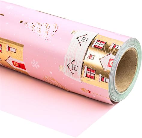Wrapaholic Reversible Christmas Wrapping Paper Mini Roll