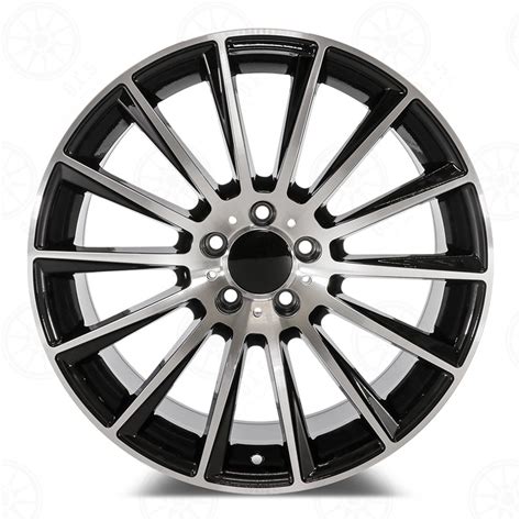 22 Black Machined Face Wheels Fits Mercedes Ml350 Ml500 Gle350 Gle450