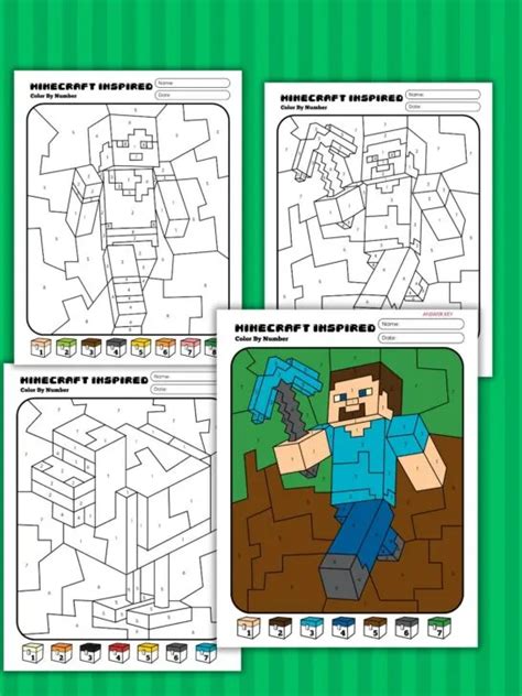 Minecraft Color By Number
