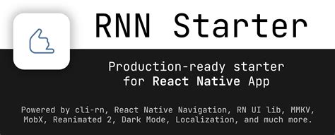 GitHub Kanzitelli Rnn Starter React Native Starter Powered By