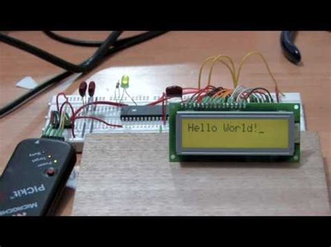 PIC F And LCD Module Test YouTube