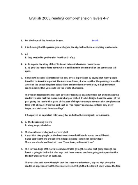 Xxx English 2005 Reading Comprehension Levels 4 7 Pdf General Fiction