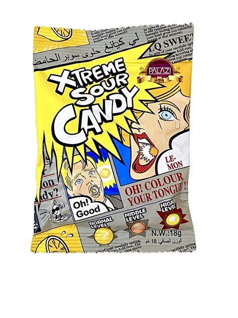 آبنبات ترش پالازی مدل Xtreme Sour Candy طعم لیمو 18 گرم جـم خـرید