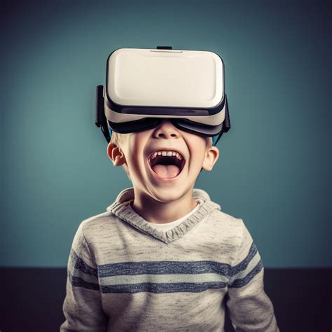 Premium Ai Image Illustration Of A Person Wearing A Virtual Reality