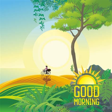 Premium Vector Good Morning Vector Illustration Can Be Used For