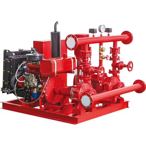Edj Fire Pump Set With Electric Pump And Diesel Pump And Jockey Pump