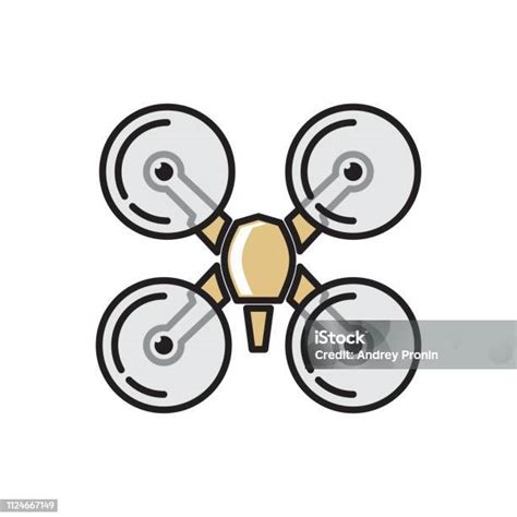 흰색 배경 그래픽 및 웹 디자인 현대 간단한 벡터 기호에 대 한에 드 론 아이콘 인터넷 개념입니다 웹사이트 디자인 웹 버튼 또는 모바일 애플 리 케이 션에 대 한 최신 유행