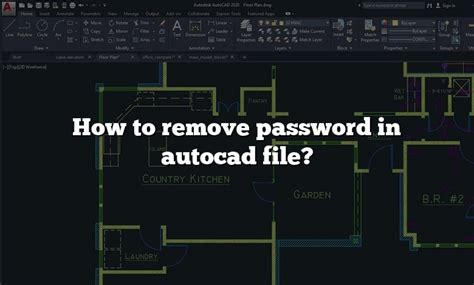 How To Remove Password In Autocad File Caddikt
