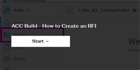 Acc Build How To Create An Rfi