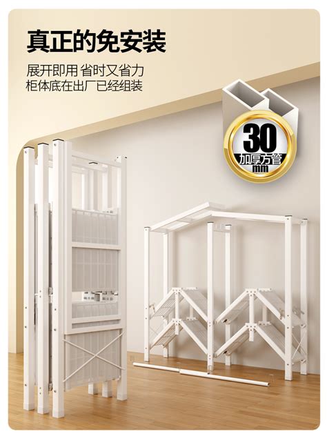简易衣柜钢管加粗加固加厚出租房用现代简约家用布衣柜收纳挂衣橱 虎窝淘