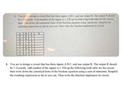 Solved You Are To Design A Circuit That Has Three Inputs Chegg