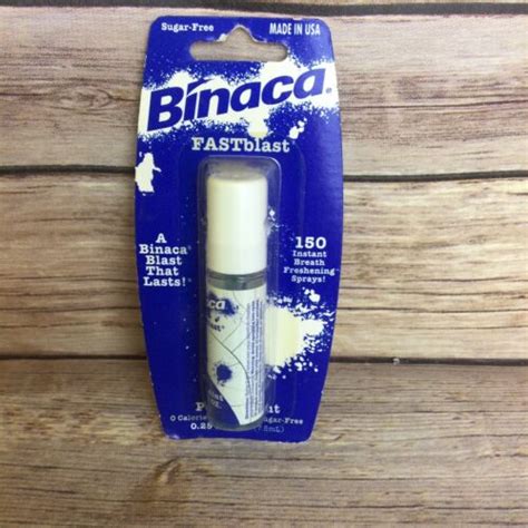 1 Pack Binaca Fast Blast Breath Freshener Spray 050 Fl Oz