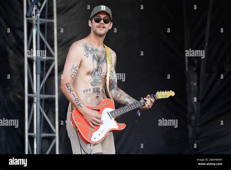 Bart Thompson Of The Band Mom Jeans Performs On Day Three Of Riot Fest On Sunday Sept 18