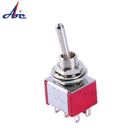 6mm Mounting Hole 6a 125vac 3 Position 250v 6 Pole Dpdt 6 Pin 3 Way Toggle Switch On Off On