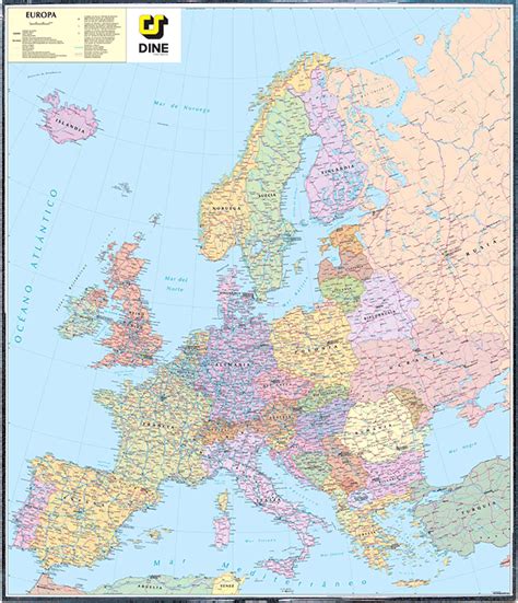 Mapa Europa Pared Personalizado Diseño Exclusivo A Medida
