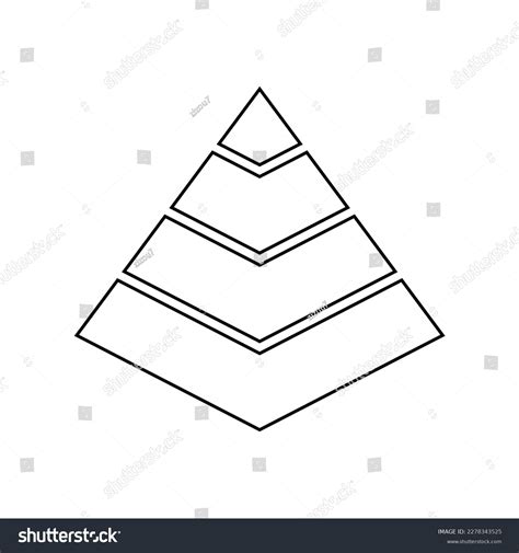 3d Pyramid Chart Graph Infographics Diagram Stock Vector Royalty Free