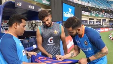 Asia Cup 2022 Virat Kohli Ts Signed India Jersey To Pakistans