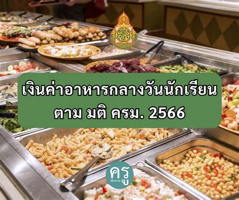 เงินค่าอาหารกลางวันนักเรียน 2566 ทั่วประเทศ