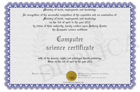 Computer Science Certificate