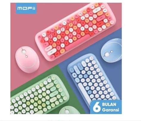 Jual Keyboard Mouse Mofii Wireless Membrane Tkl 84 Key Retro Optical