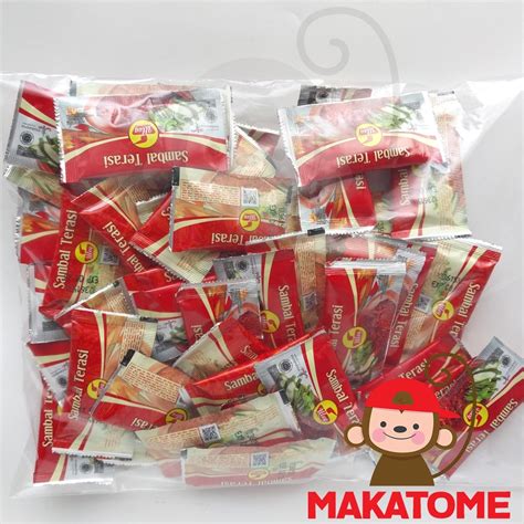 Jual Uleg Sambal Terasi 8gr Saset 8 Gr Sachet Sambel Trasi Isi 50 Piece