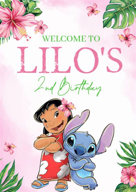 Lilo And Stitch Template Postermywall