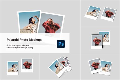 Polaroid Photo Mockups 2 Design Cuts