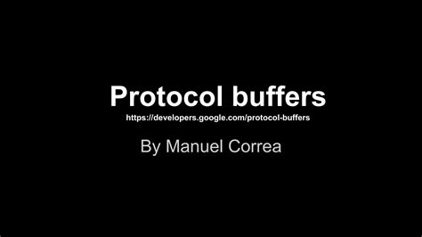 Protocol Buffers Ppt