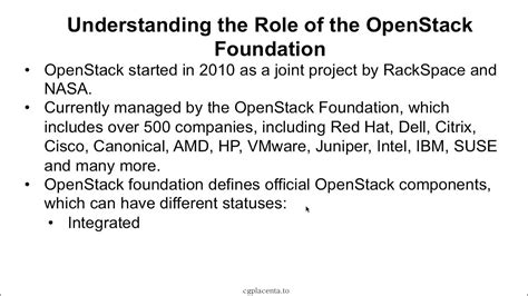 004 Understanding The Role Of The Openstack Foundation Youtube