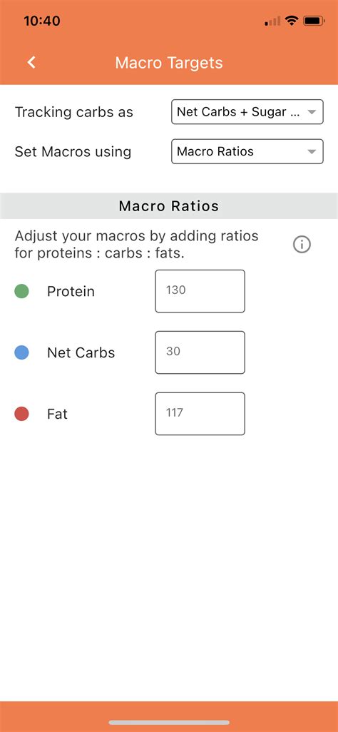 Suggestion Nutrient Targets Should Still Show Data Instead Of Na