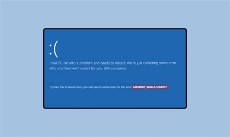 Cómo reparar el error BSOD de administración de memoria del código de