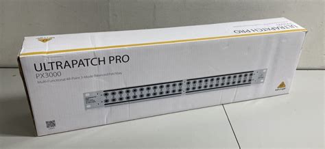 Behringer Px3000 Ultrapatch Pro Multi 48 Point 3 Mode Balanced Patchba Lpav