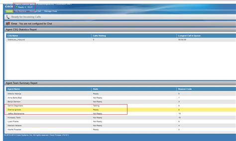 Agent State Not Reflecting Real Time In Cisco Finese Supervisor Desktop Cisco Community