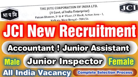Jci Recruitment 2024 Notification 2024 Out For 90 Various Post