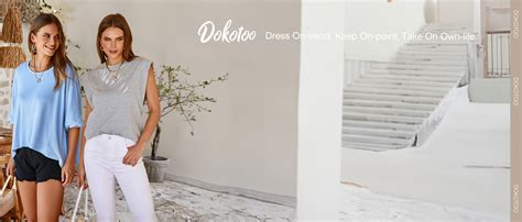 Dokotoo Womens Summer 2025 Casual Short Sleeve Shirts Loose Fit