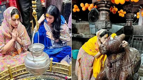 Sara Ali Khan Seeks Blessings At Grishneshwar Jyotirlinga Temple