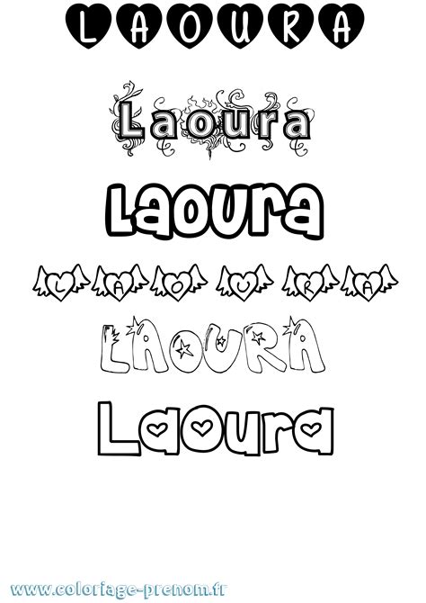 Coloriage Du Prénom Laoura à Imprimer Ou Télécharger Facilement