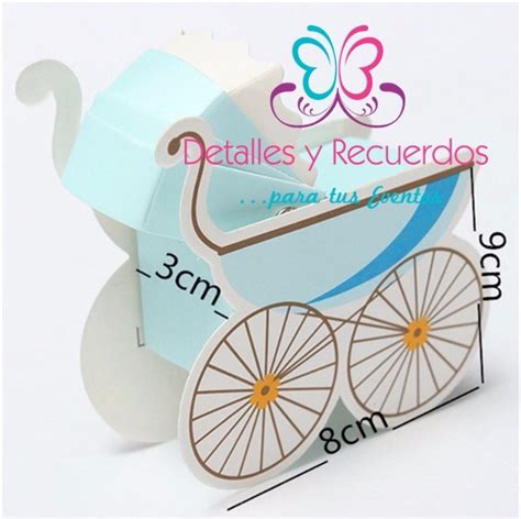 Cajitas Carreolas Dulces Baby Shower Y Bautizo Dulceros En
