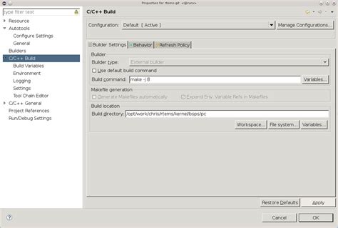 RTEMS Development RTEMS Eclipse Manual Th August Documentation